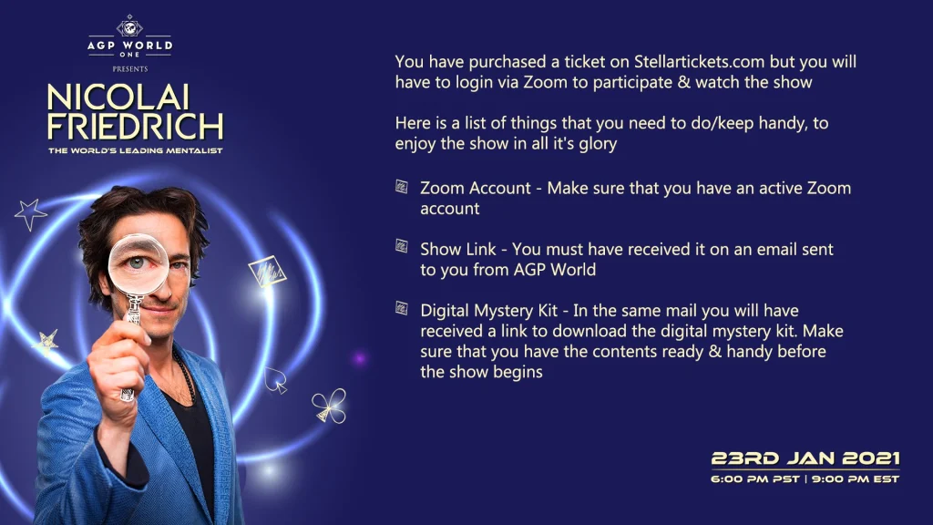 Limitless With Nicolai Friedrich • Stellar Tickets